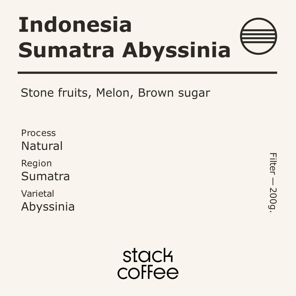Indonesia Sumatra Abyssinia - Stack Coffee | cafn.co